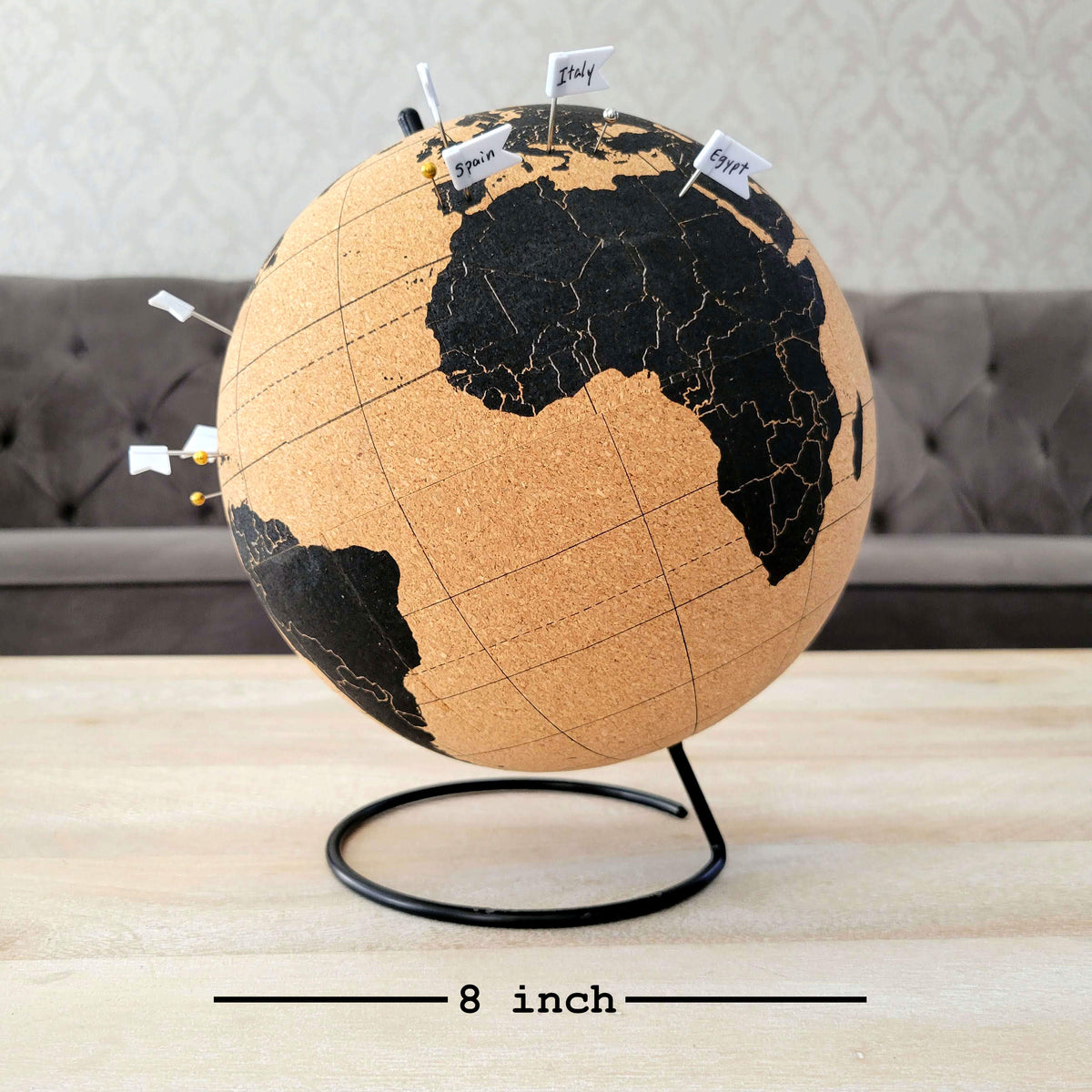 Push Pin World Globe | Personalized Wedding Gift – The Lettering Studio