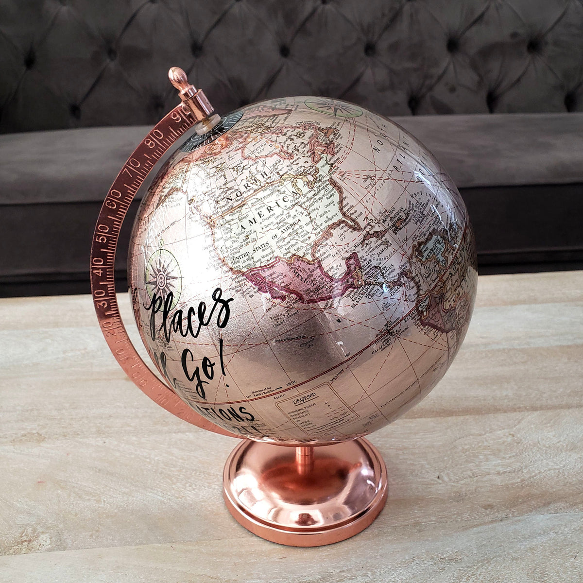 Rose Gold Graduation Globe Guest Book | Class of 2021 Gift – The ...