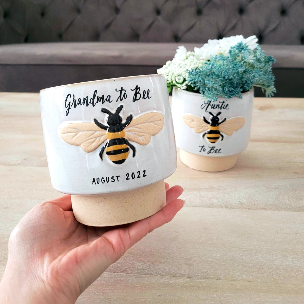 Personalized Bee Planter Farmhouse Summer Decor | Grandparenfs to Bee ...