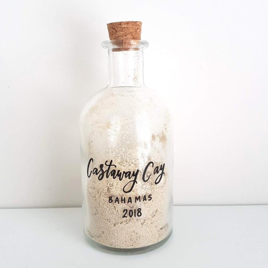 Beach Sand Jar for Vacation Keepsake | Honeymoon Gift – The Lettering ...